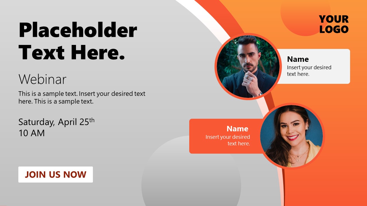 Webinar Invitation PowerPoint Template - SlideModel