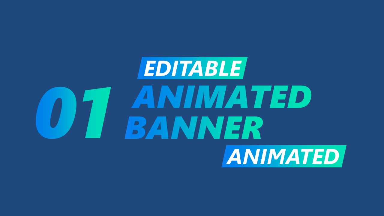 Editable Animated Banners PowerPoint Template - SlideModel
