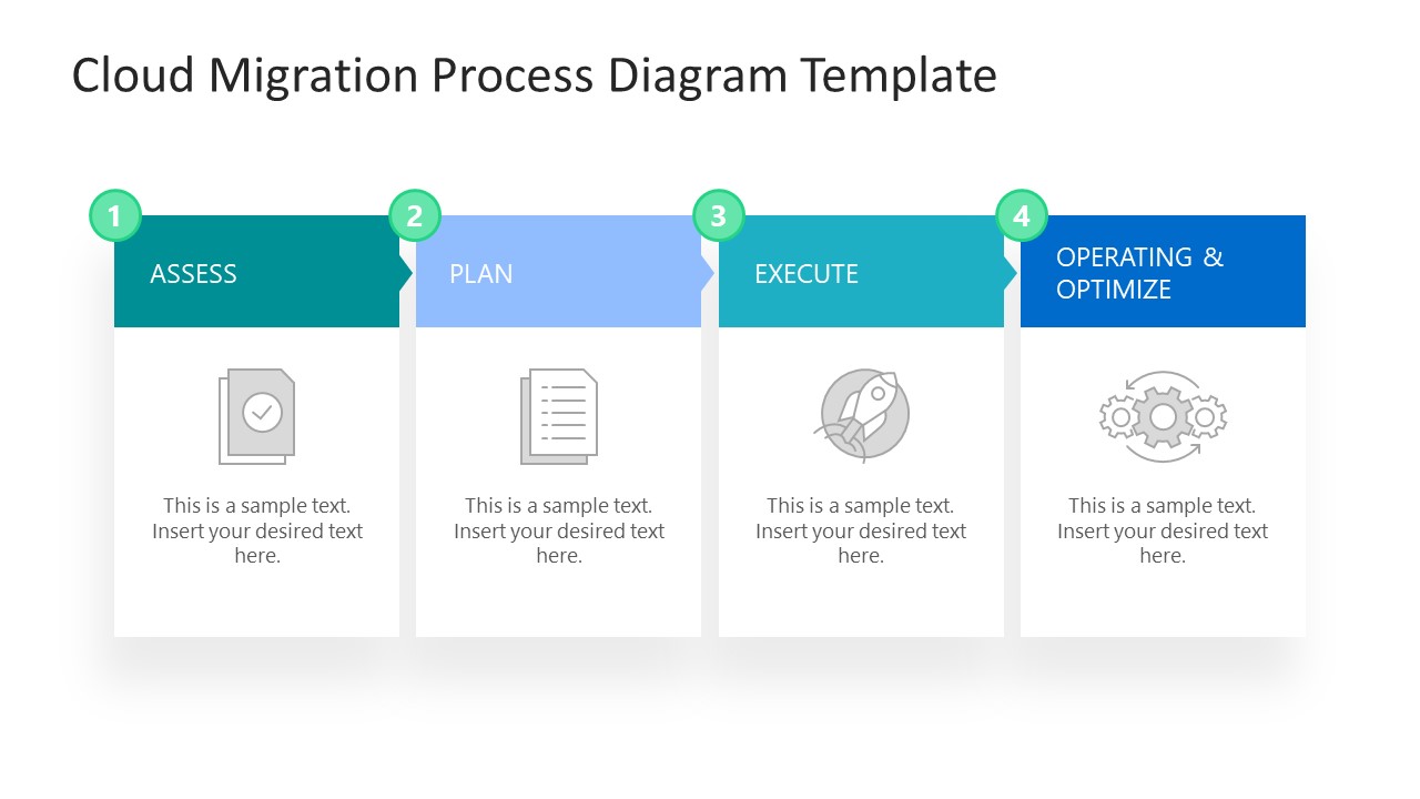 Cloud Migration Diagram PowerPoint Template - White Background - SlideModel Cloud Migration Diagram PowerPoint Template - White Background - SlideModel