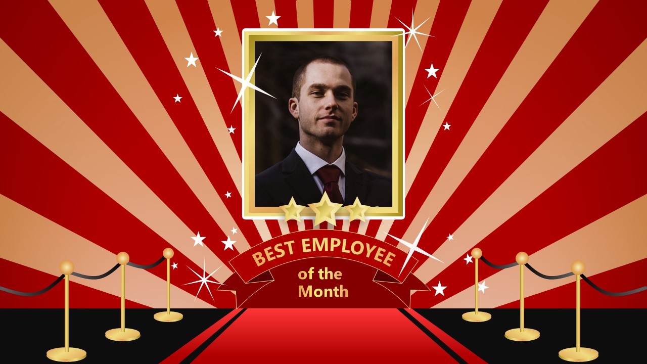 Employee of the Month PowerPoint Template - SlideModel
