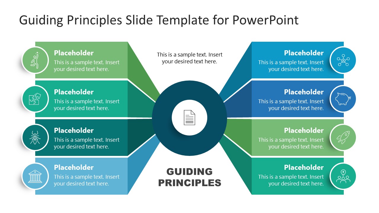 Guiding Principles Slide Template for PowerPoint - SlideModel