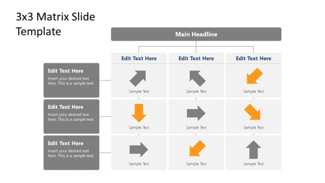 Customizable 3x3 Matrix Diagram for PPT Presentation - SlideModel