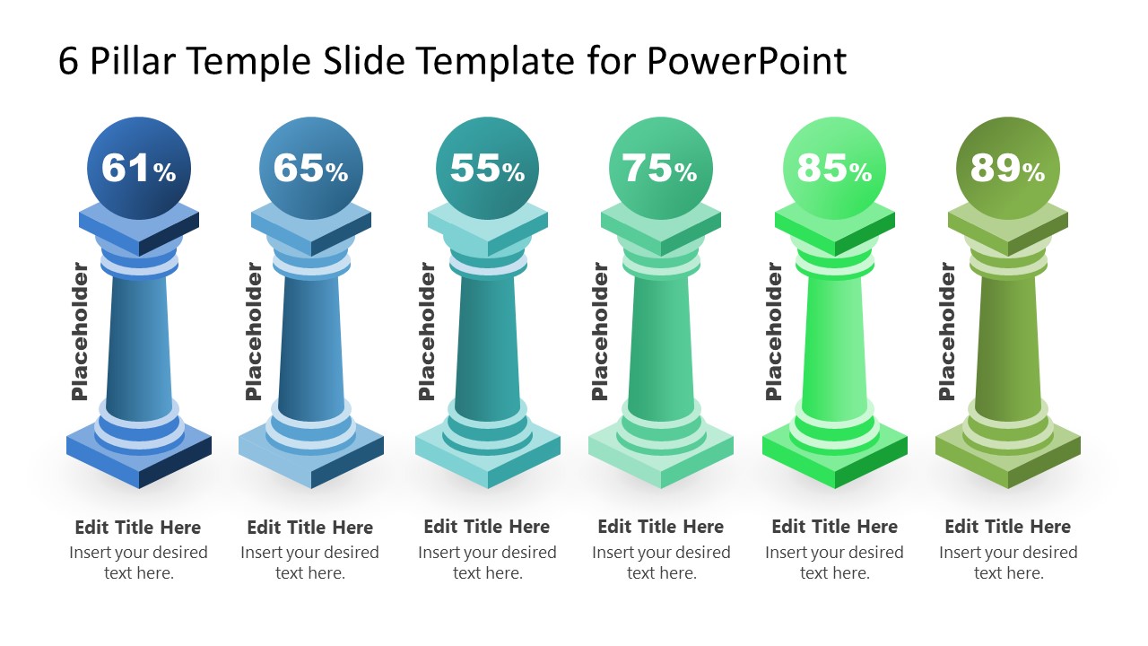 6-Pillar Temple Slide Template for PowerPoint & Google Slides