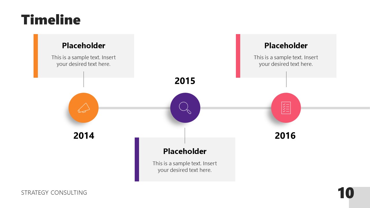 Strategy Consulting Slide Timeline Design - SlideModel