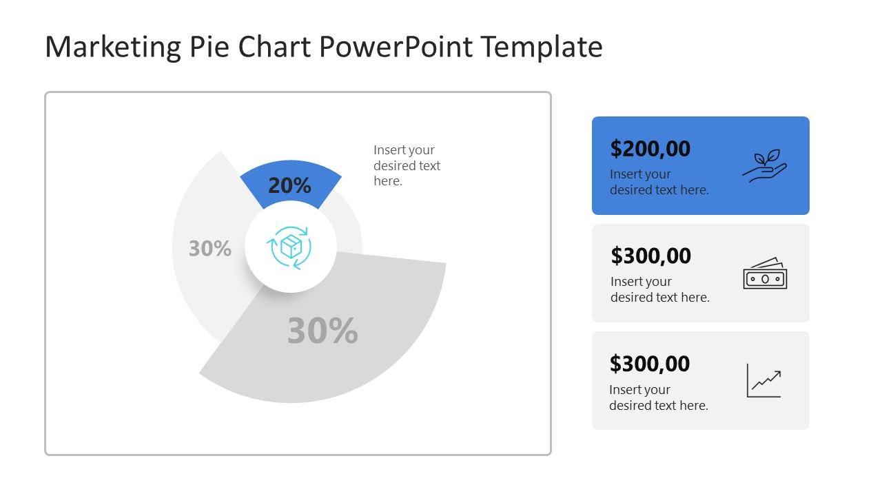 Marketing Pie Chart PowerPoint Template & Google Slides