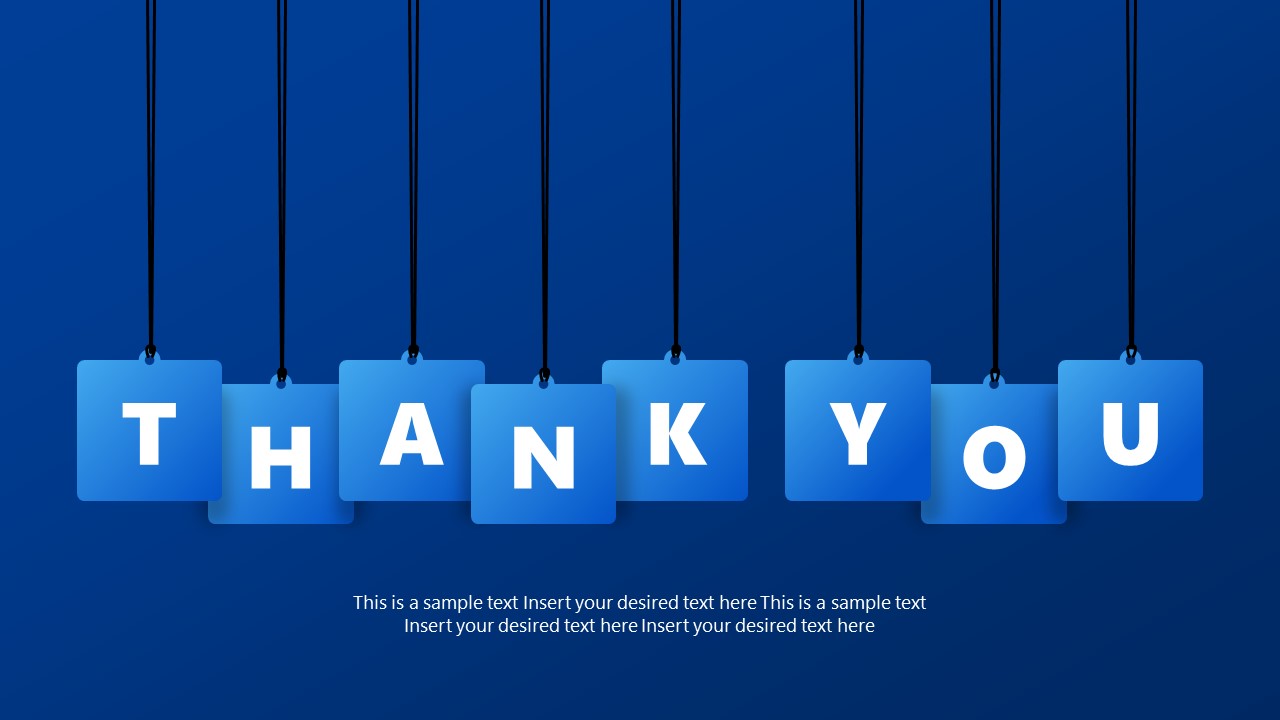 Engaging Thank You Slide Template for PowerPoint
