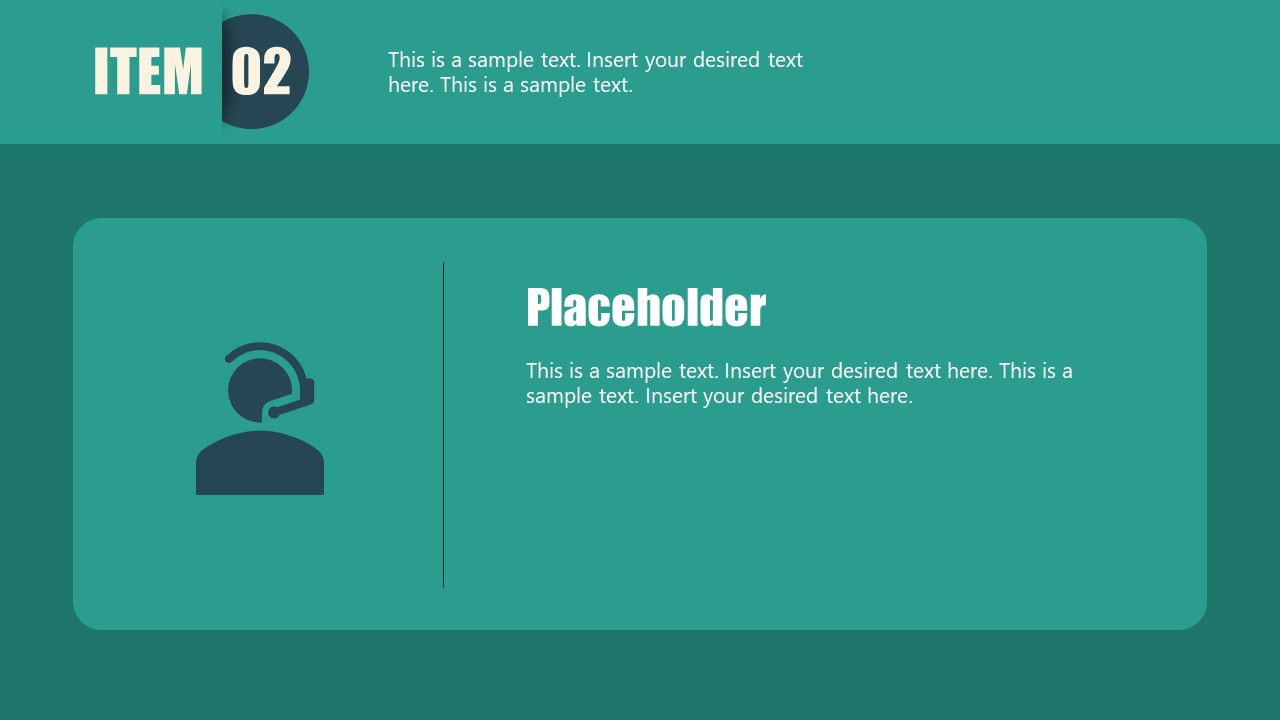 5-Item Talking Points PowerPoint Template