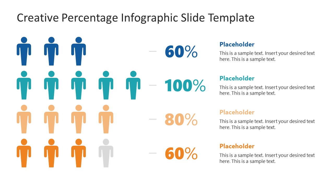 Creative Percentage Infographic Slide Template