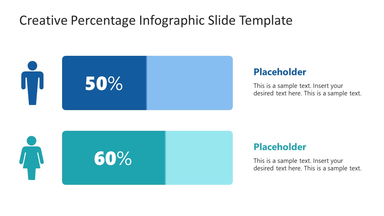 Creative Percentage Infographic Slide Template