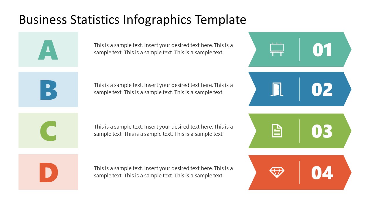Business Statistics Infographic Template for PowerPoint