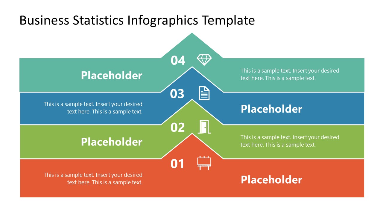 Business Statistics Infographic Template for PowerPoint