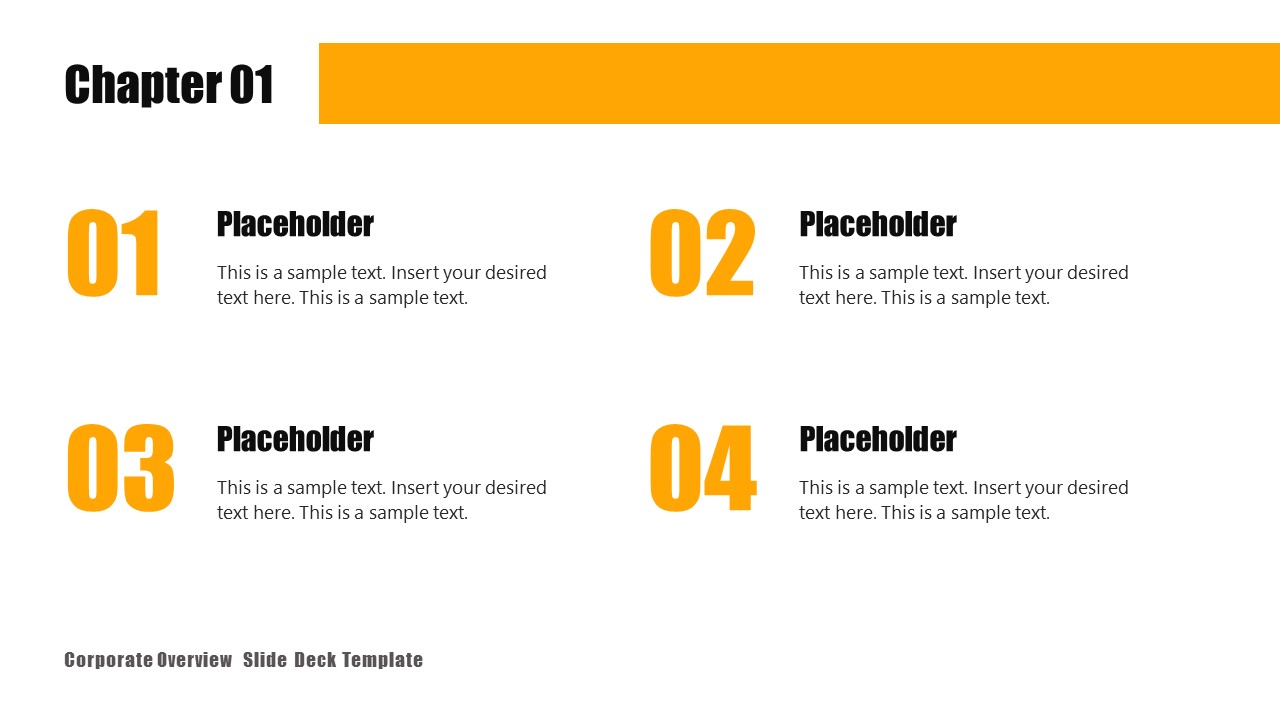 Corporate Overview Slide Deck Template