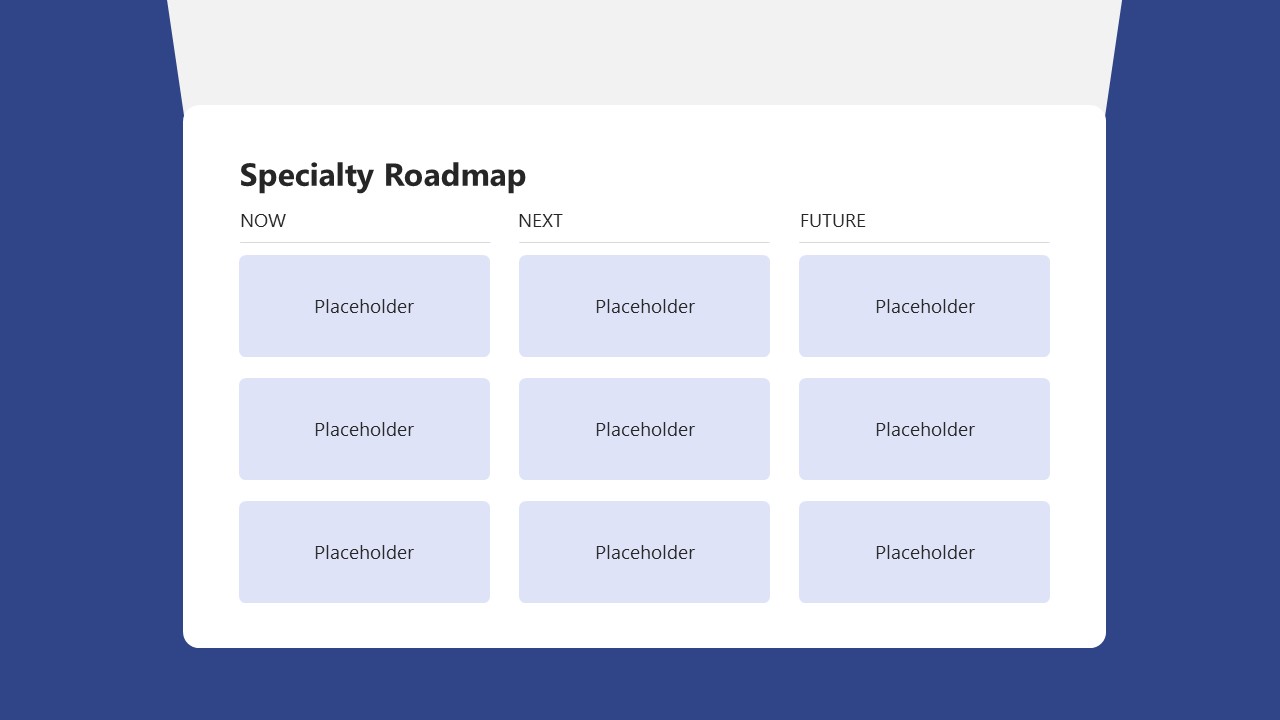 Vertical Product Roadmap PowerPoint Template