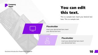 Simple Editable Slide with Placeholders - SlideModel