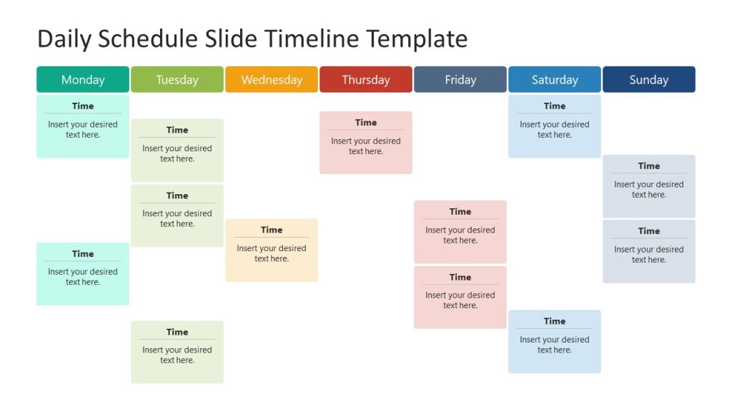 Daily Schedule PPT Template - SlideModel