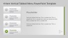 Tabbed Menu Template PPT Slide - SlideModel