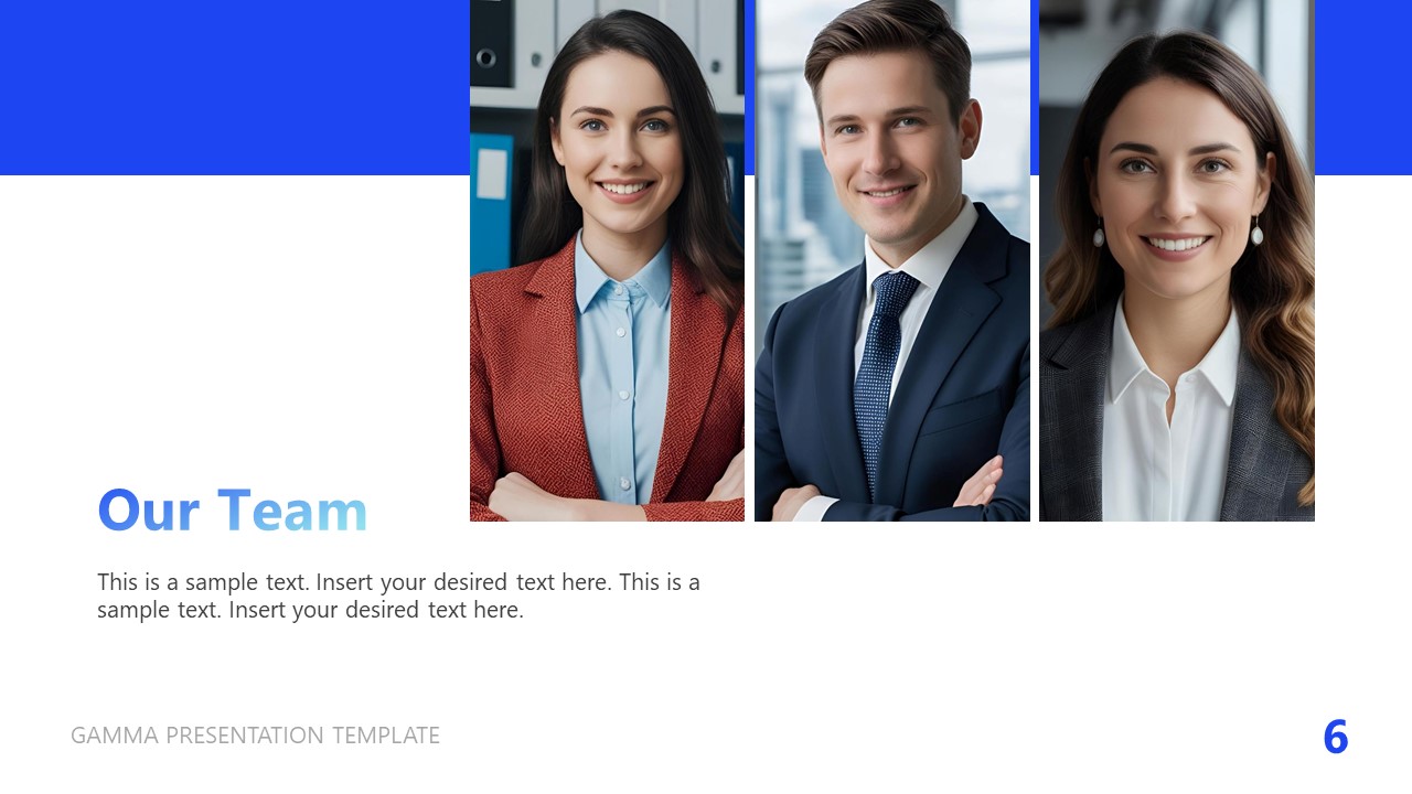 20-slide Gamma PowerPoint Template & Presentation Deck