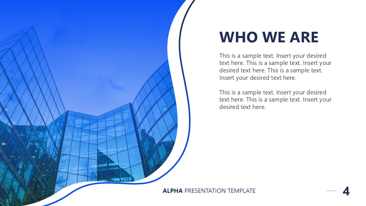 Who We Are Presentation - Alpha Slide Template - SlideModel