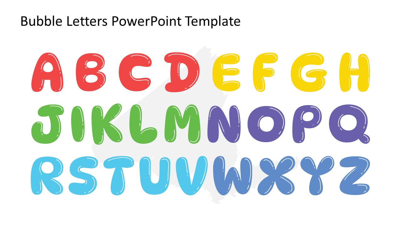 Bubble Letters PowerPoint Template