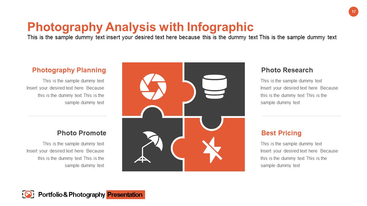 Photography Analysis 4 Steps PowerPoint Diagram - SlideModel