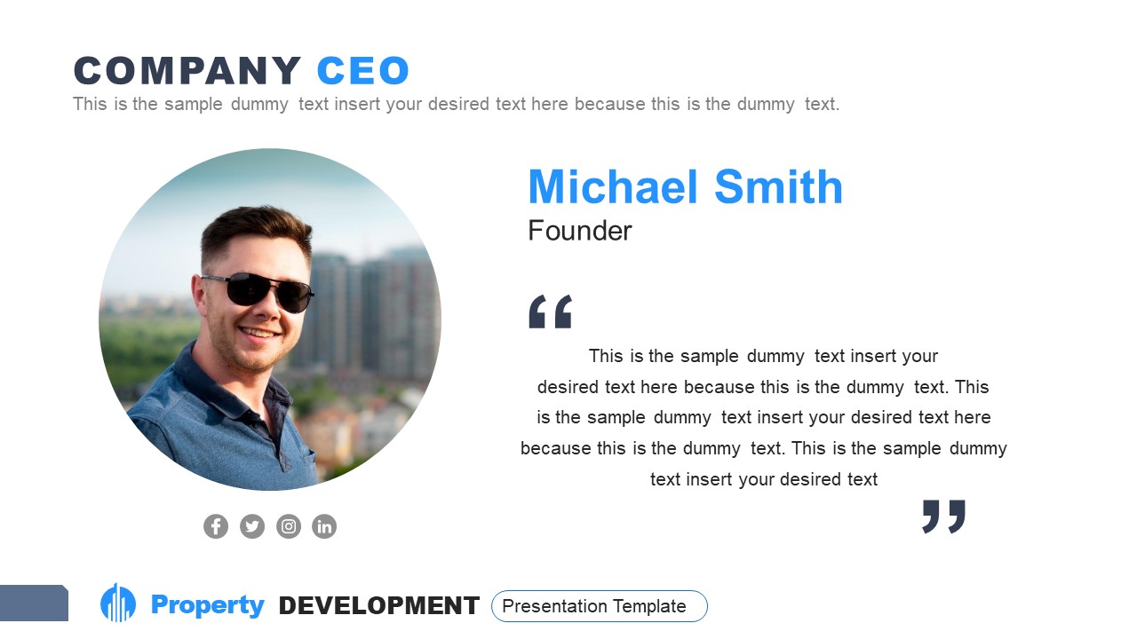 Property Development PowerPoint Template - SlideModel