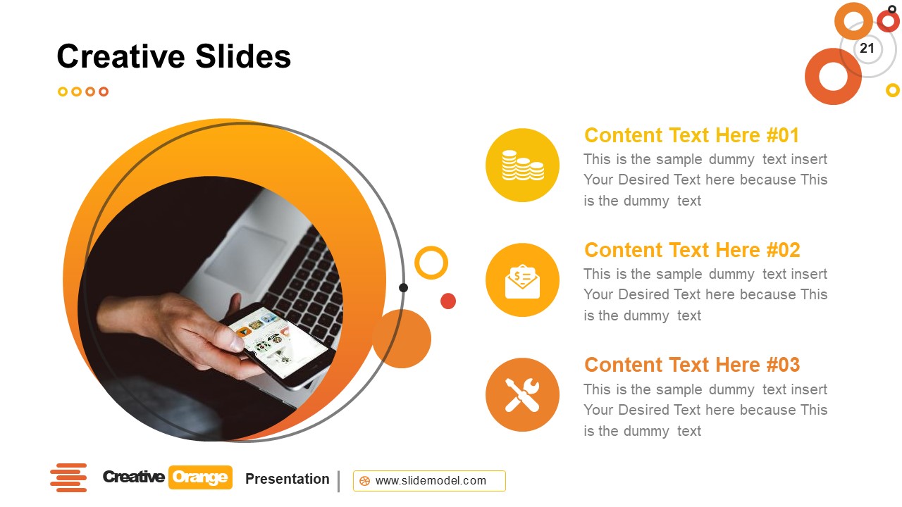Creative Orange PowerPoint Template - SlideModel