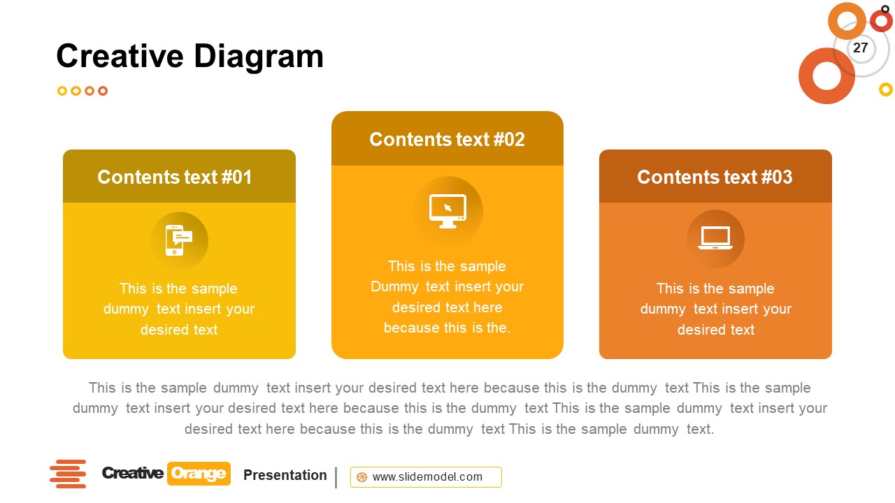 Creative Orange PowerPoint Template - SlideModel