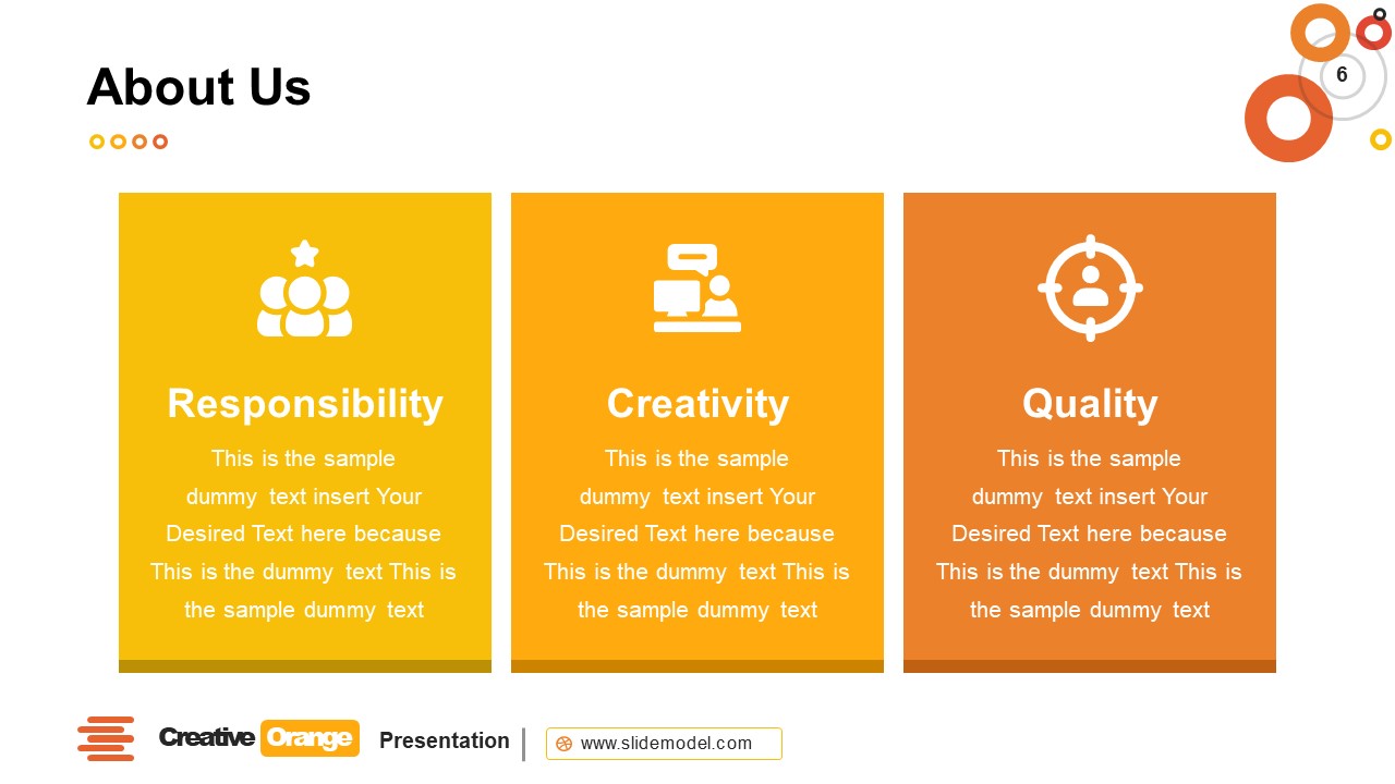 Creative Orange PowerPoint Template - SlideModel