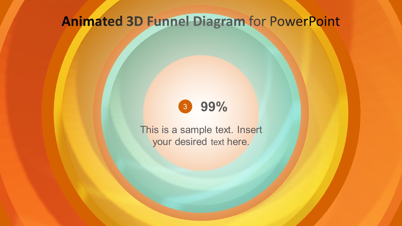 3D Animated 4 Step Funnel PowerPoint Template - SlideModel
