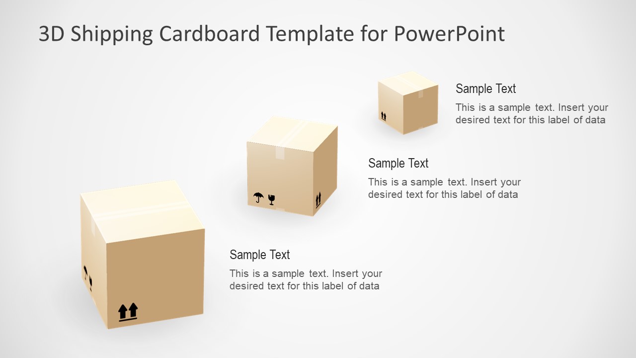 Animated 3D Shipping Cardboard PowerPoint Template