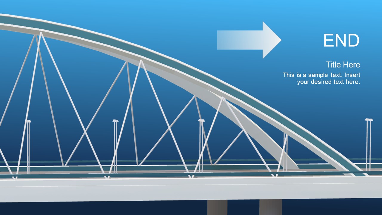 Animated 3D Bridge PowerPoint Template & Presentation Slides