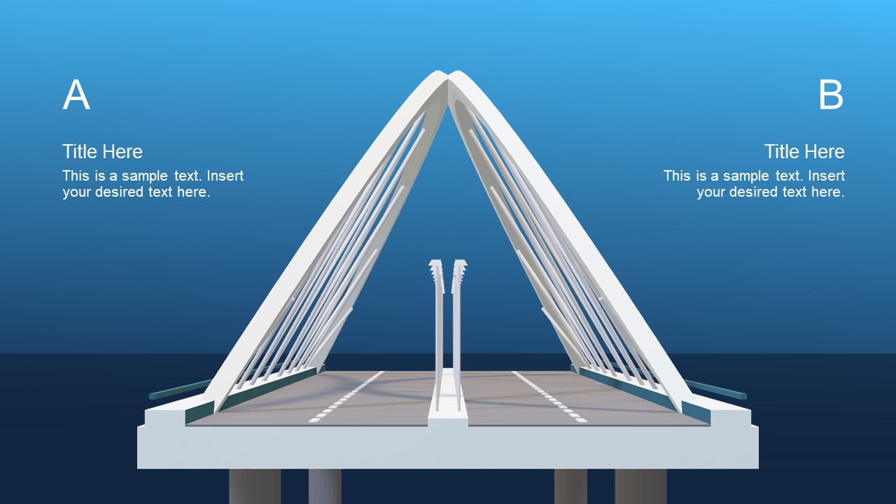 Animated 3D Bridge PowerPoint Template & Presentation Slides
