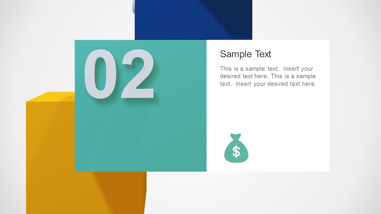 Animated 3D Stepped Diagram for PowerPoint with 4 Steps - SlideModel