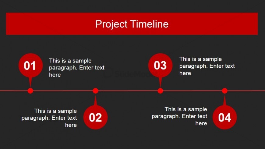 Animated Red Timeline Design for PowerPoint - SlideModel