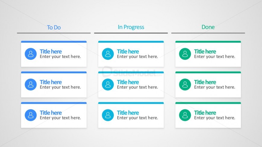 Kanban Business Timeline And Process Board - SlideModel