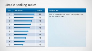 Simple Ranking Tables Template for PowerPoint - SlideModel
