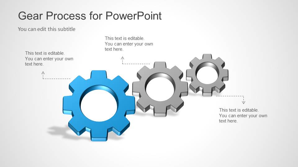Gear Process Shapes for PowerPoint - SlideModel