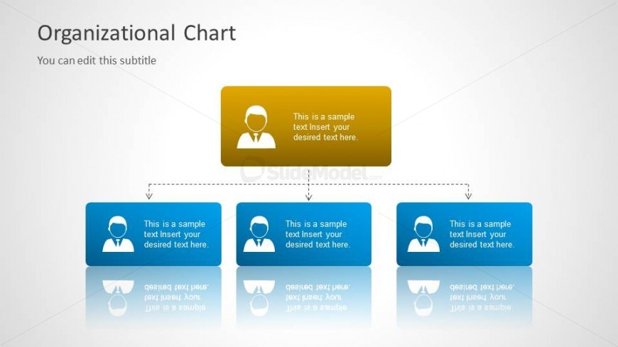 2 Level Org Chart Diagram for PowerPoint - SlideModel
