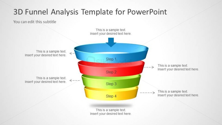 Funnel Diagram for PowerPoint With Four Layers - SlideModel