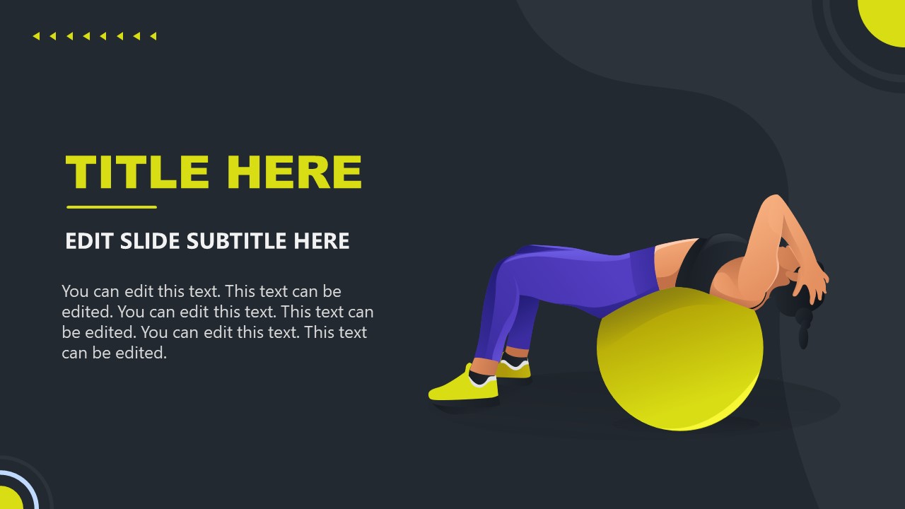 PPT Stability Ball Exercise Slide - SlideModel