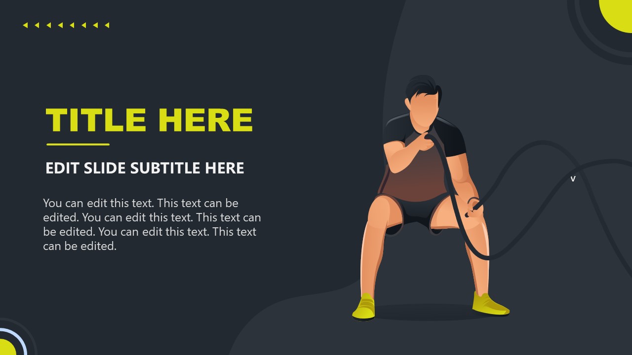 Battle Ropes Slide Fitness Workout Presentation - SlideModel