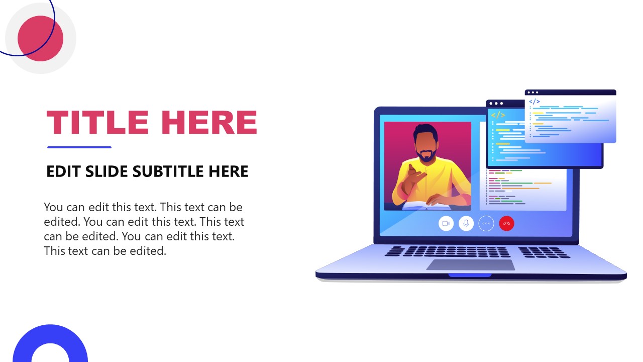 How to Code Presentation Template - SlideModel