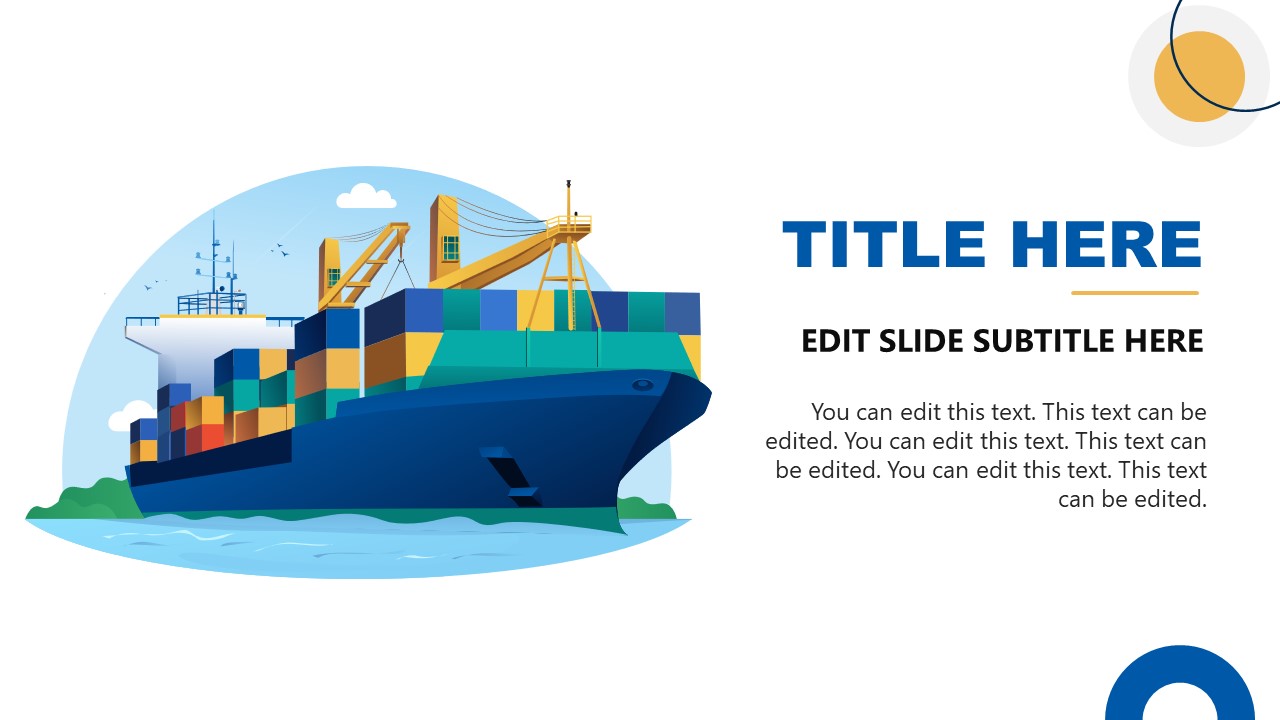 Shipping Industry PowerPoint Template