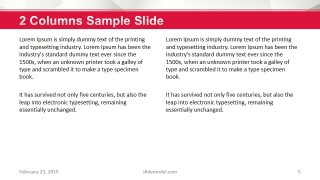 Crimson Business PowerPoint Template - SlideModel