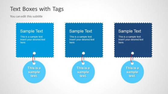 Text Boxes with Tag Shapes for PowerPoint - SlideModel