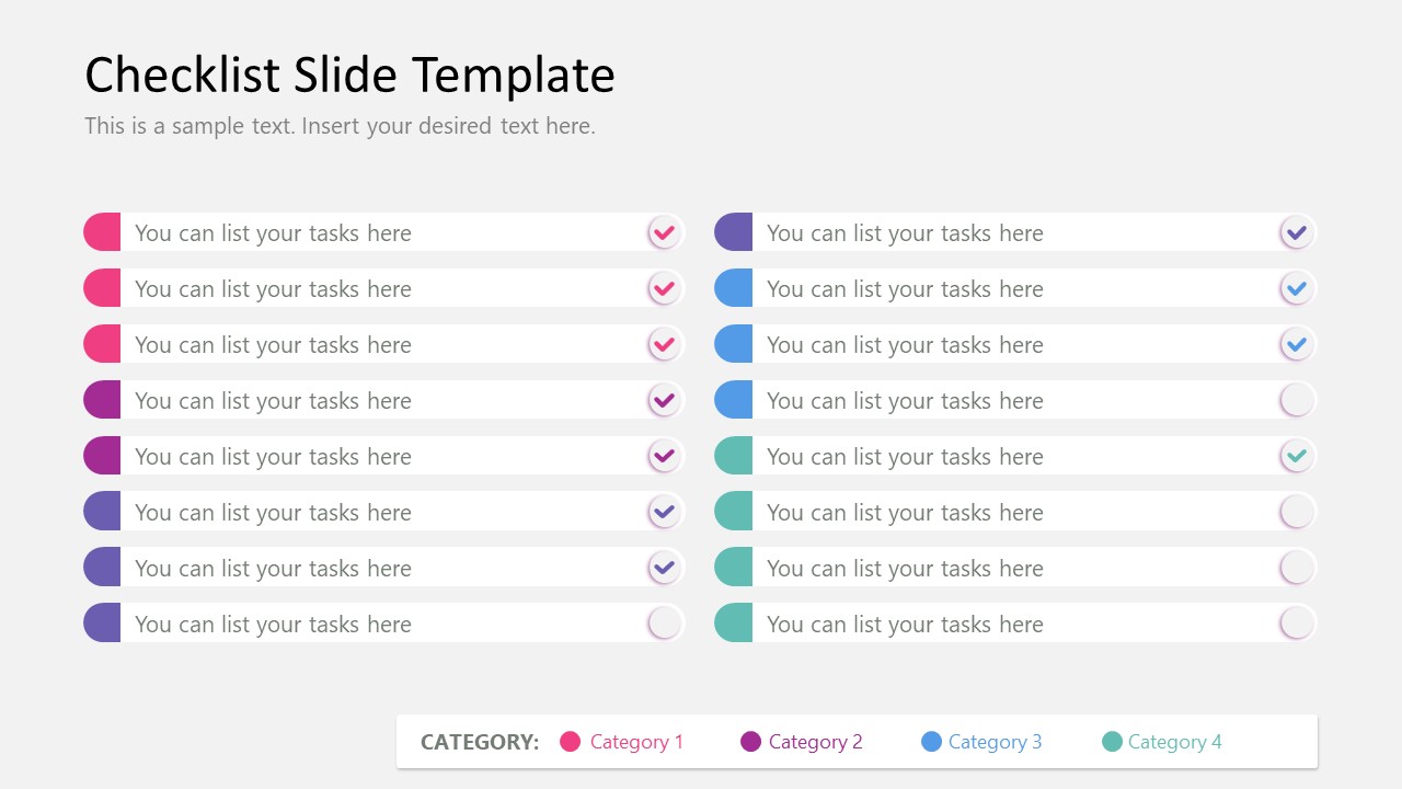Checklist Slide Template for PowerPoint & Google Slides