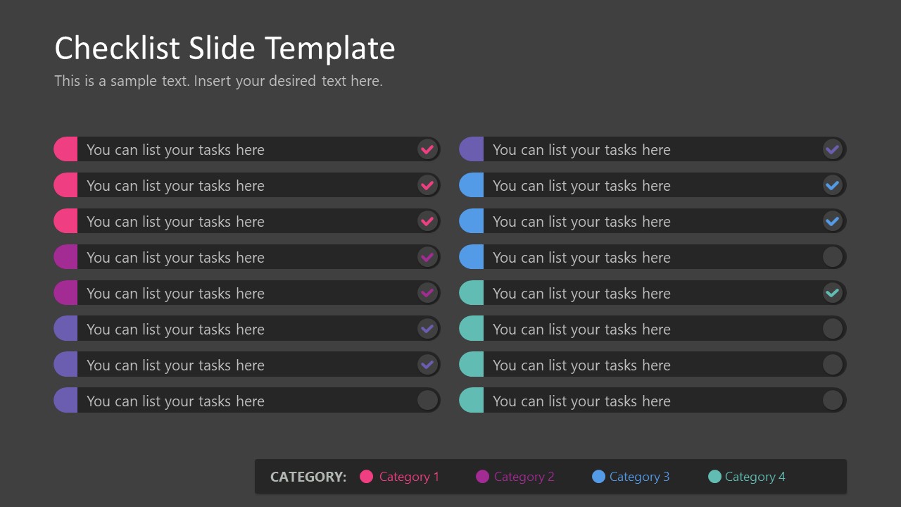 Checklist Slide Template for PowerPoint & Google Slides