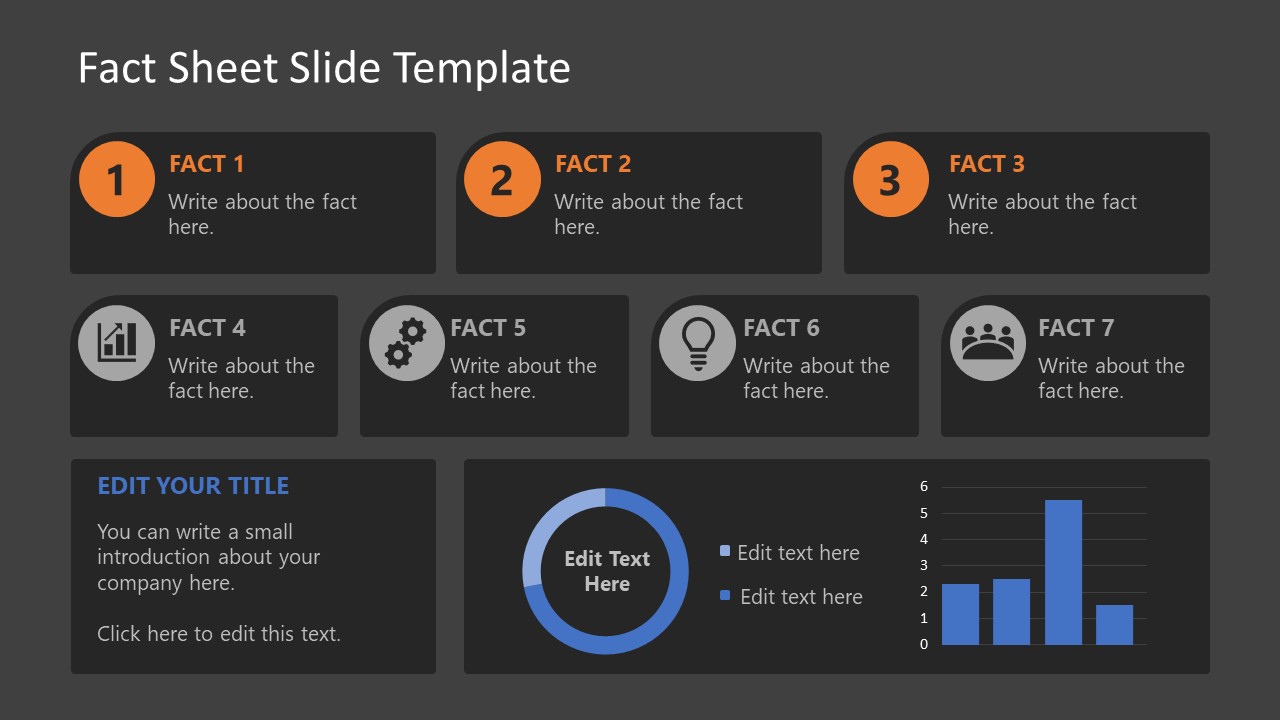 Simple Fact Sheet PowerPoint Template