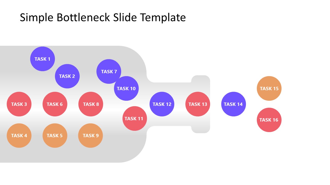 Simple Bottleneck Slide Template for PowerPoint