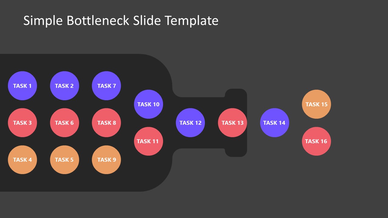 Simple Bottleneck Slide Template for PowerPoint